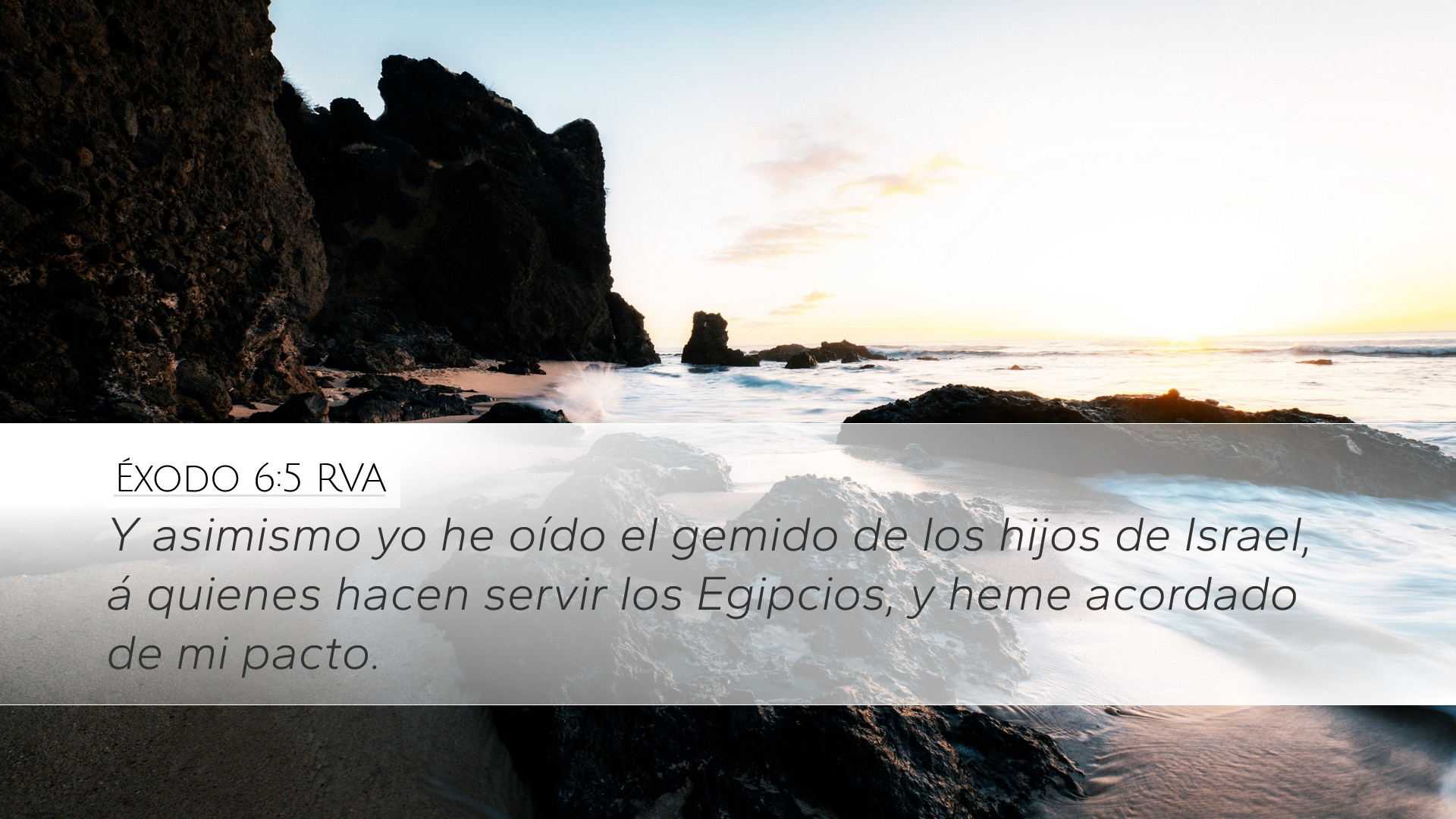 Éxodo 6:5 RVA Desktop Wallpaper - Y asimismo yo he oído el gemido de ...