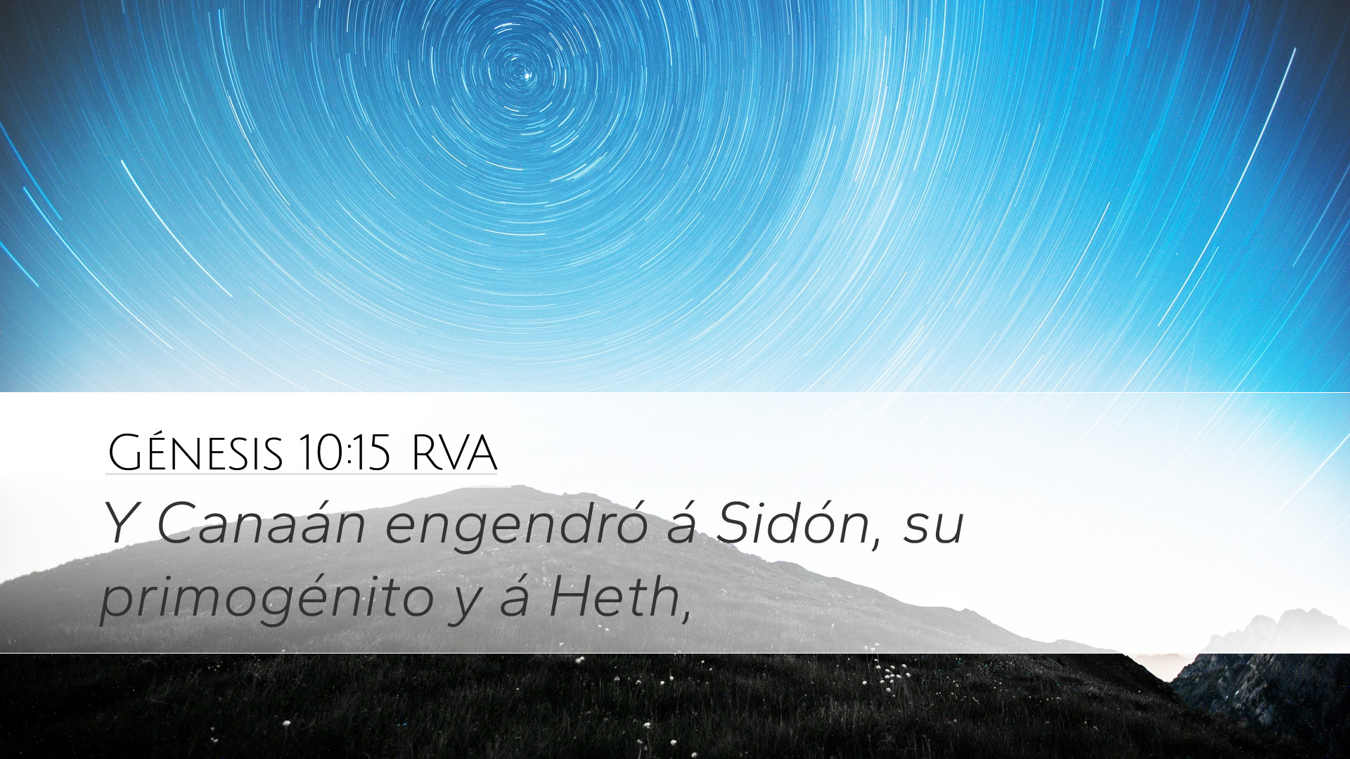 Génesis 10:15 RVA Desktop Wallpaper - Y Canaán engendró á Sidón, su ...
