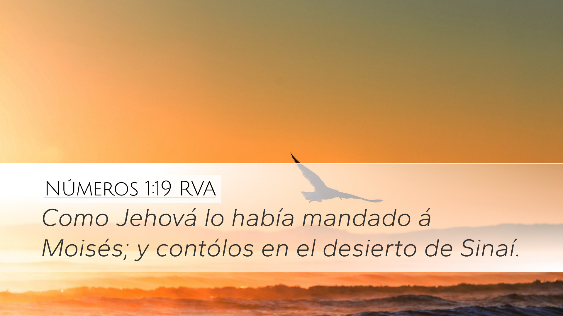 Números 1:19 RVA Desktop Wallpaper - Como Jehová lo había mandado á ...