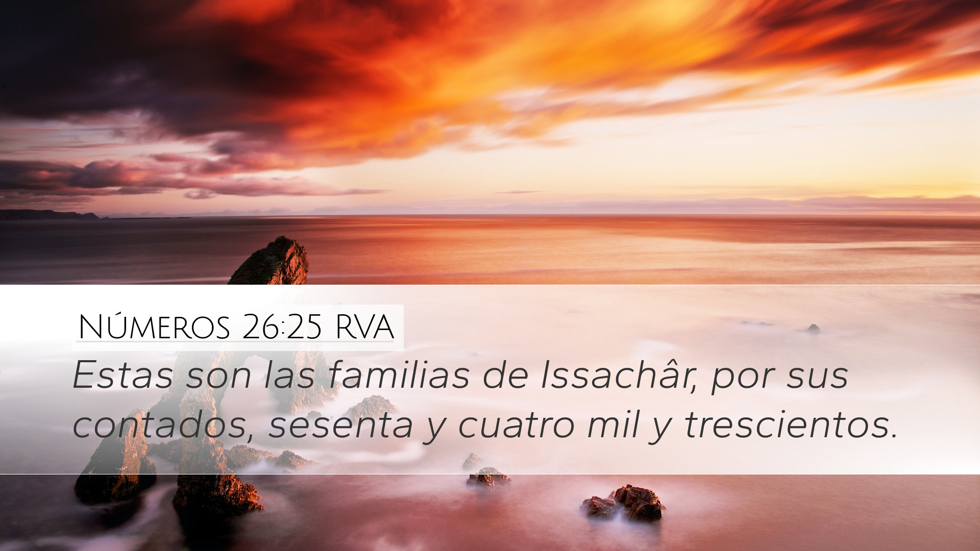 Números 26:25 RVA Desktop Wallpaper - Estas son las familias de ...