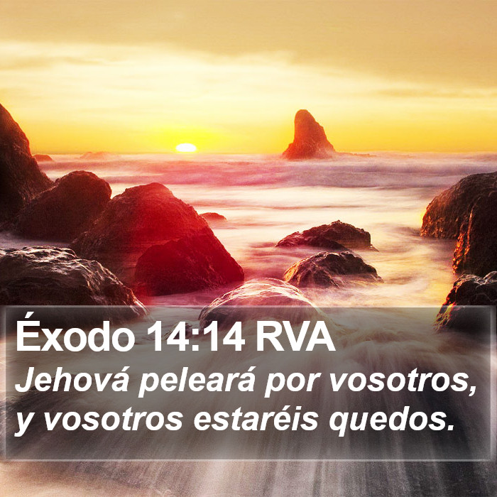 Éxodo 14:14 RVA - Jehová peleará por vosotros, y vosotros