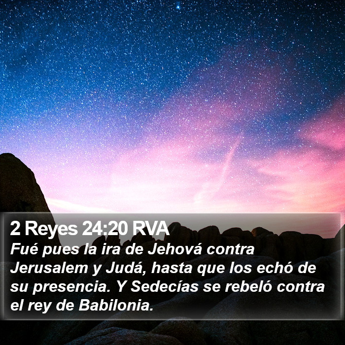 2 Reyes 24 Bible Images - 2 Reyes Chapter 24 RVA Bible Verse Pictures