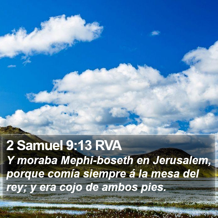 2 Samuel 9 Bible Images - 2 Samuel Chapter 9 RVA Bible Verse Pictures