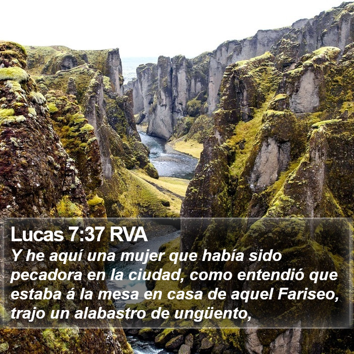 Lucas 7:37 RVA - Y he aquí una mujer que había sido pecadora en