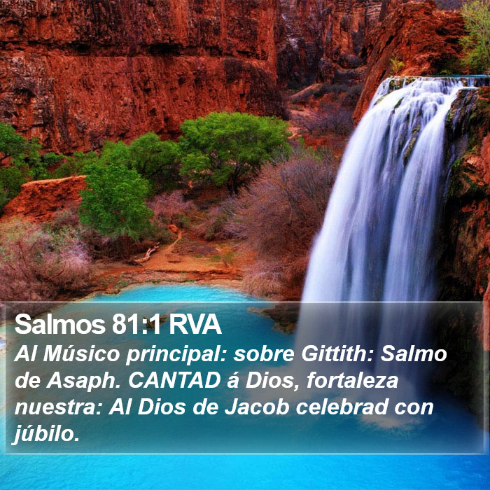 Salmos 81:1 RVA - Al Músico principal: sobre Gittith: Salmo de