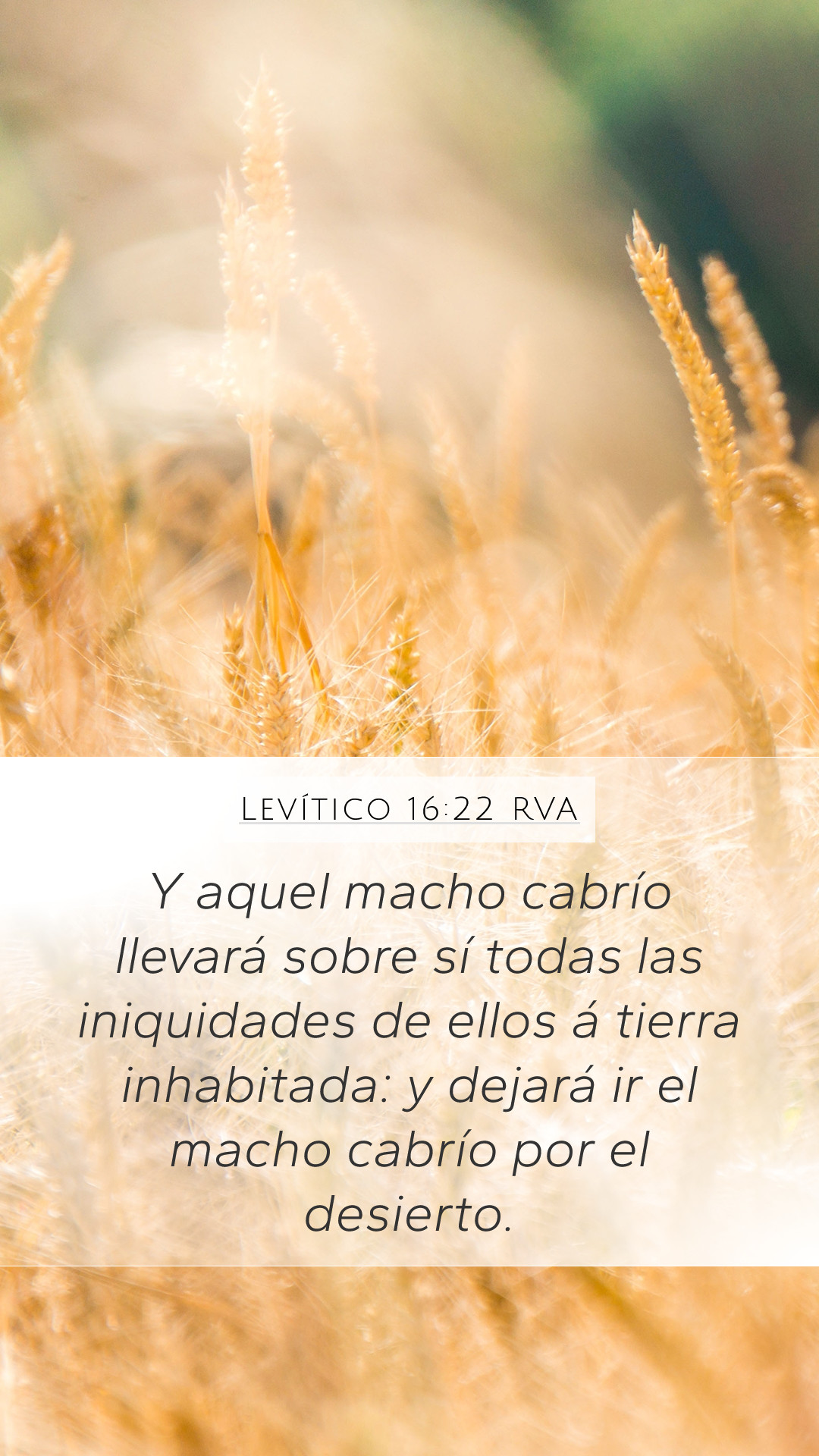 Levítico 16:22 RVA Mobile Phone Wallpaper - Y aquel macho cabrío ...